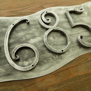 House Number / Number on Plate / House Address / Designer House Number ...