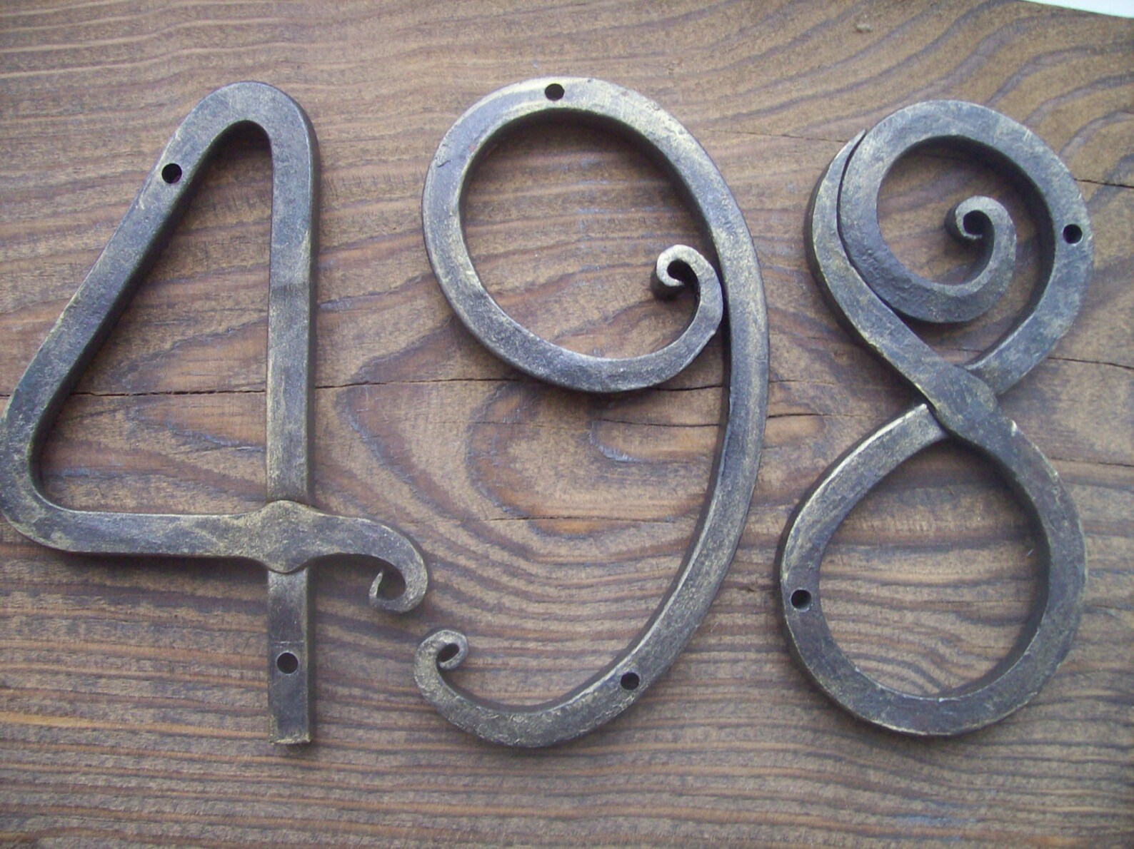 5''wrought House Number /iron House Numbers / Door - Etsy