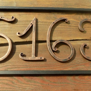 House Number / House Number in a Frame / Address Numbers / Iron House ...