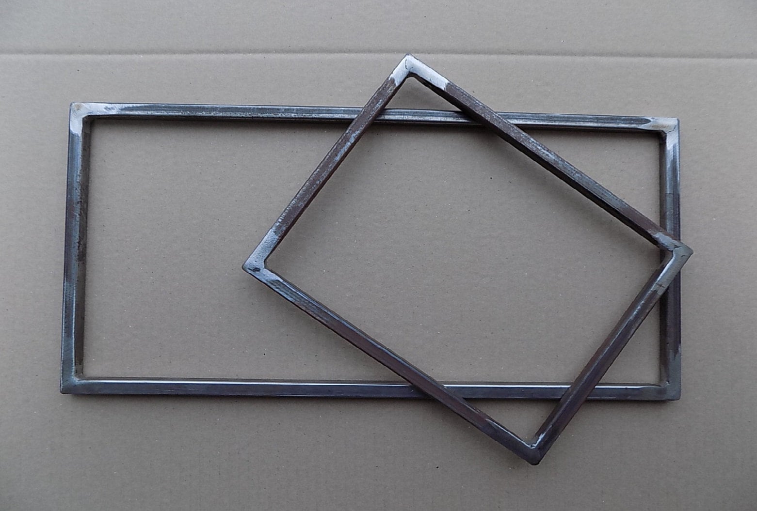 Small Metal Frame Metal Base Metal Rectangle Simple - Etsy