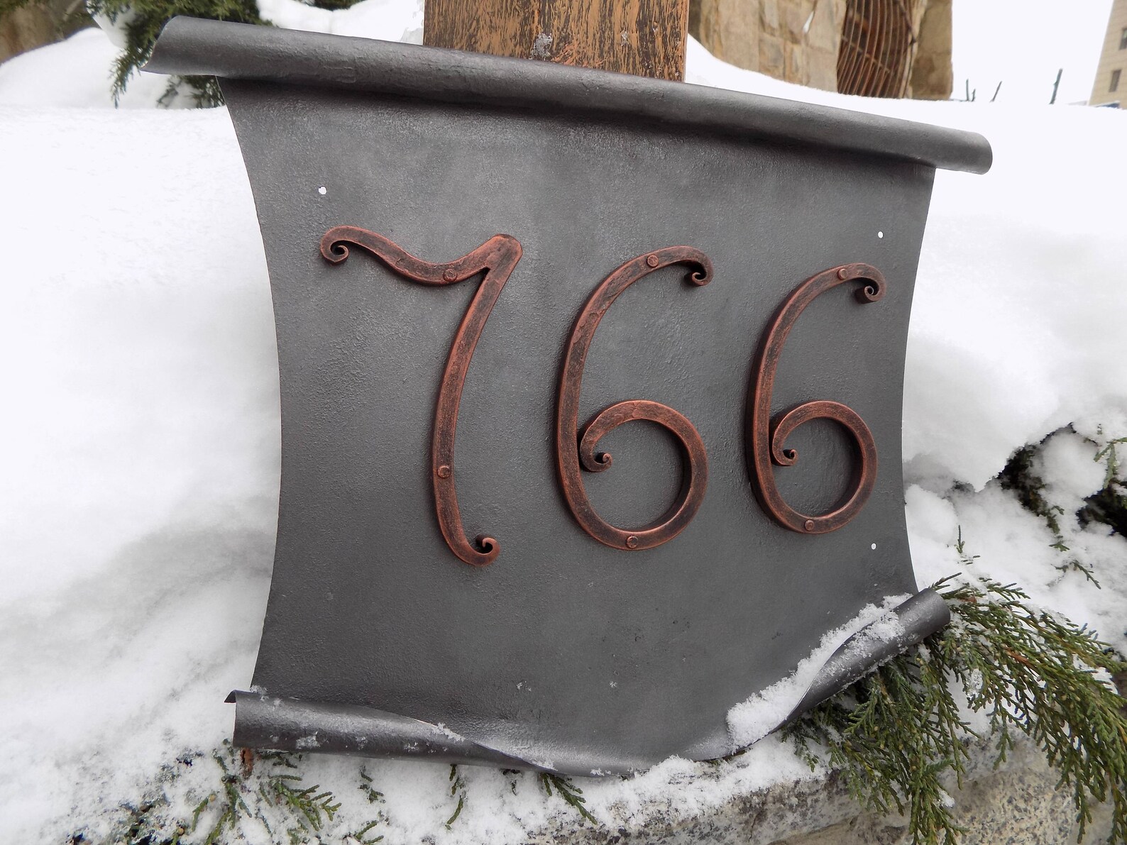 Designer House Number / Metal Scroll / House Number / Address Numbers ...