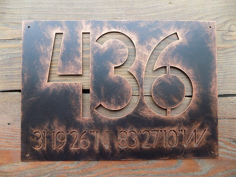 GPS Coordinates House Number/ Home Coordinates/address Number/ | Etsy