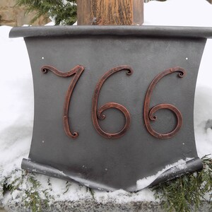 Designer House Number / Metal Scroll / House Number / Address Numbers ...