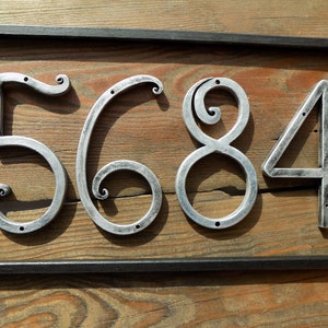 House Number / Address Numbers / House Number in a Frame / Iron House ...