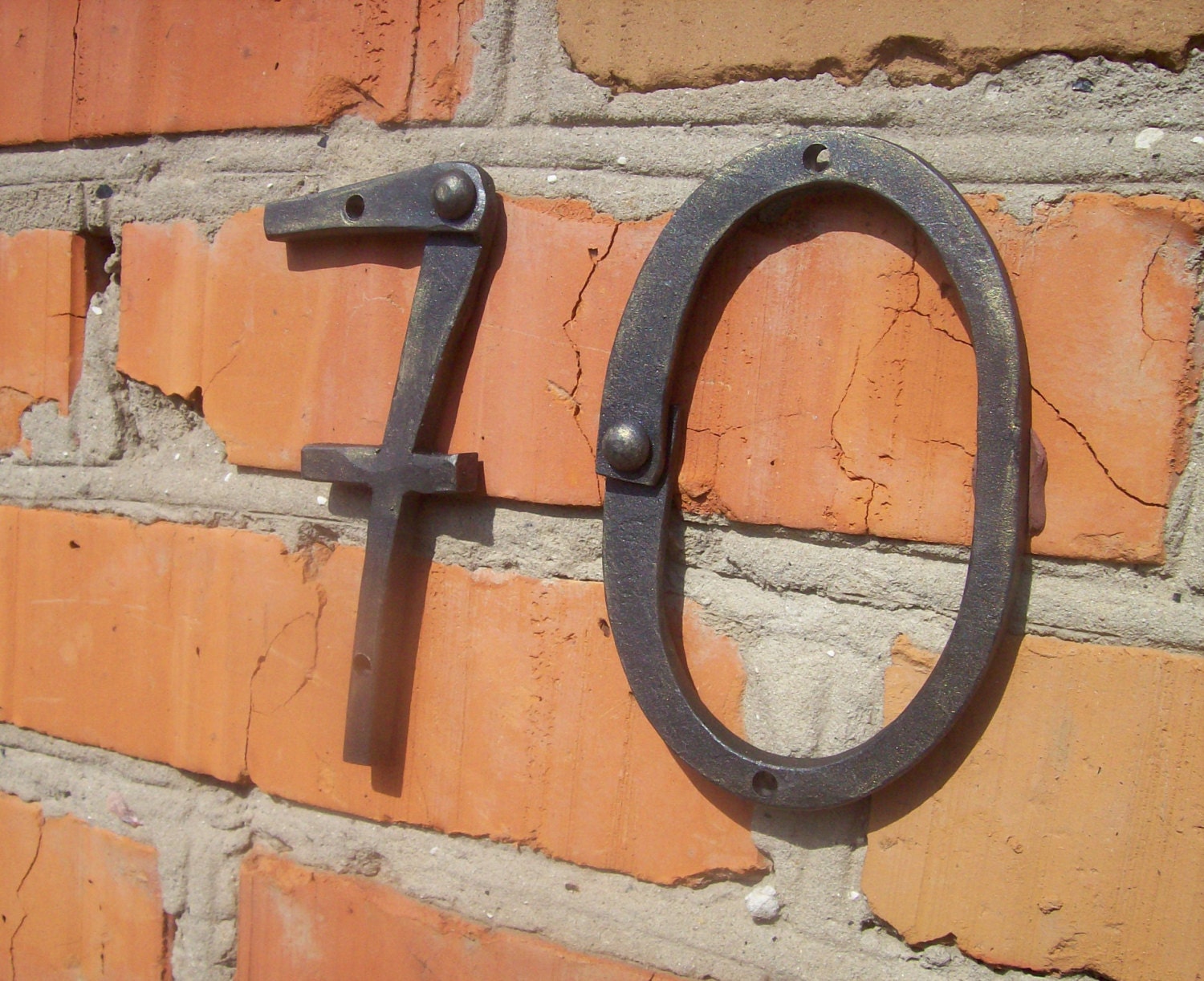 Designer's House Number / Custom Number / Metal House | Etsy