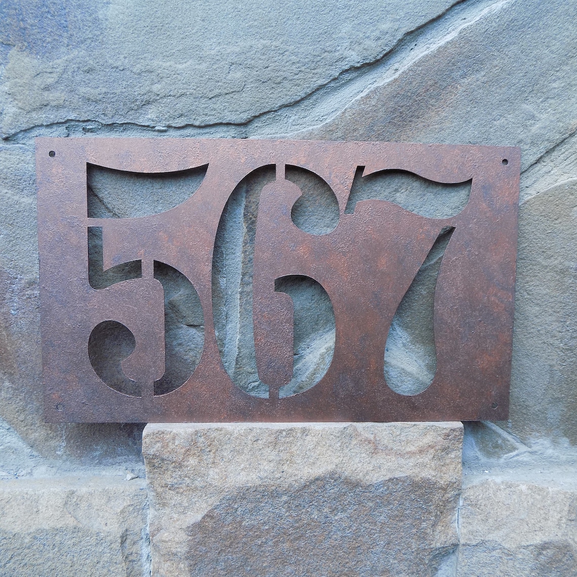 Rustic House Number/ House Numbers / Rustic Address Plaque / - Etsy Canada