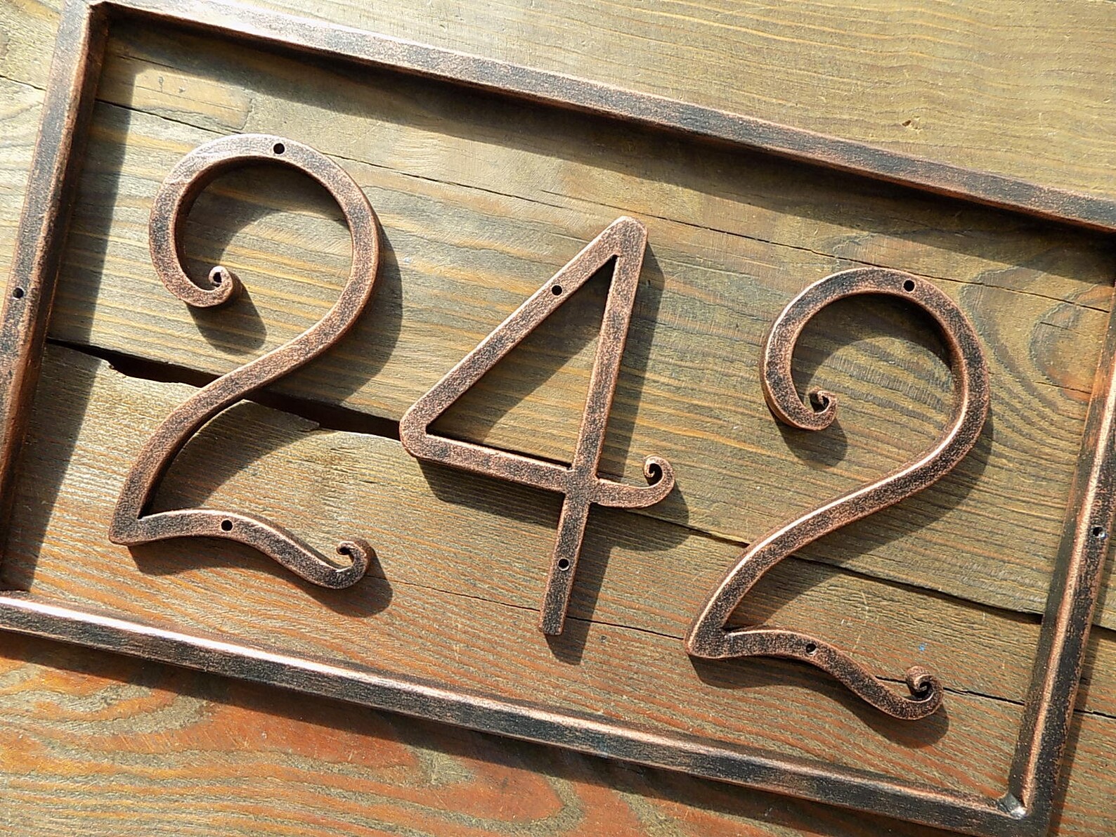 House Number / Address Numbers / House Number in a Frame / - Etsy