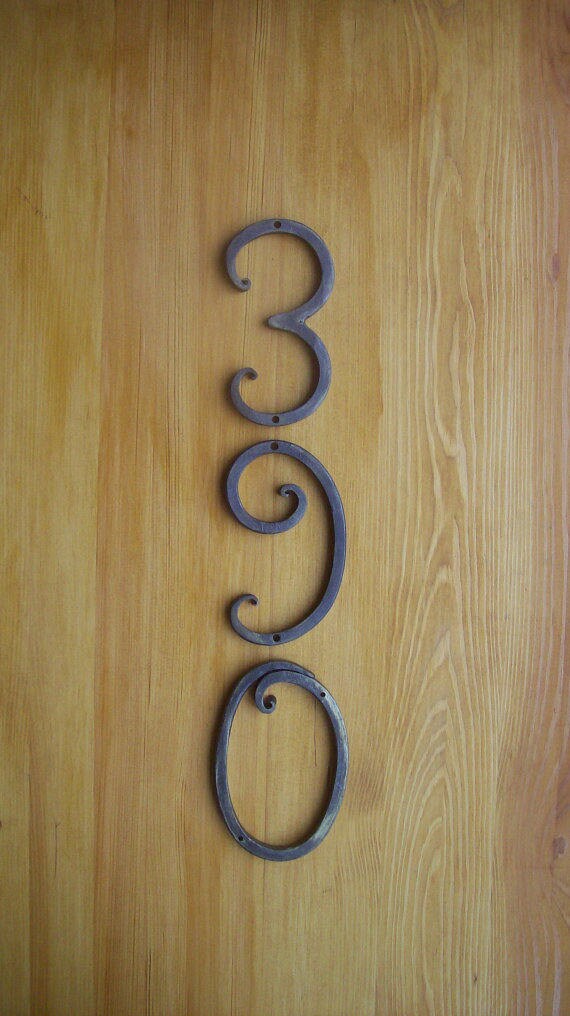 House Number / House Address / Metal House Numbers 5 Inch/ - Etsy