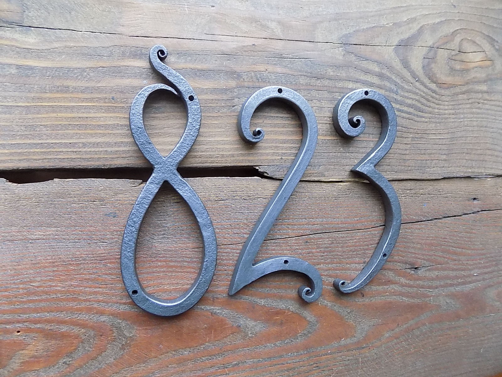 House Number / Iron House Numbers 5 Inch./ House Address / | Etsy