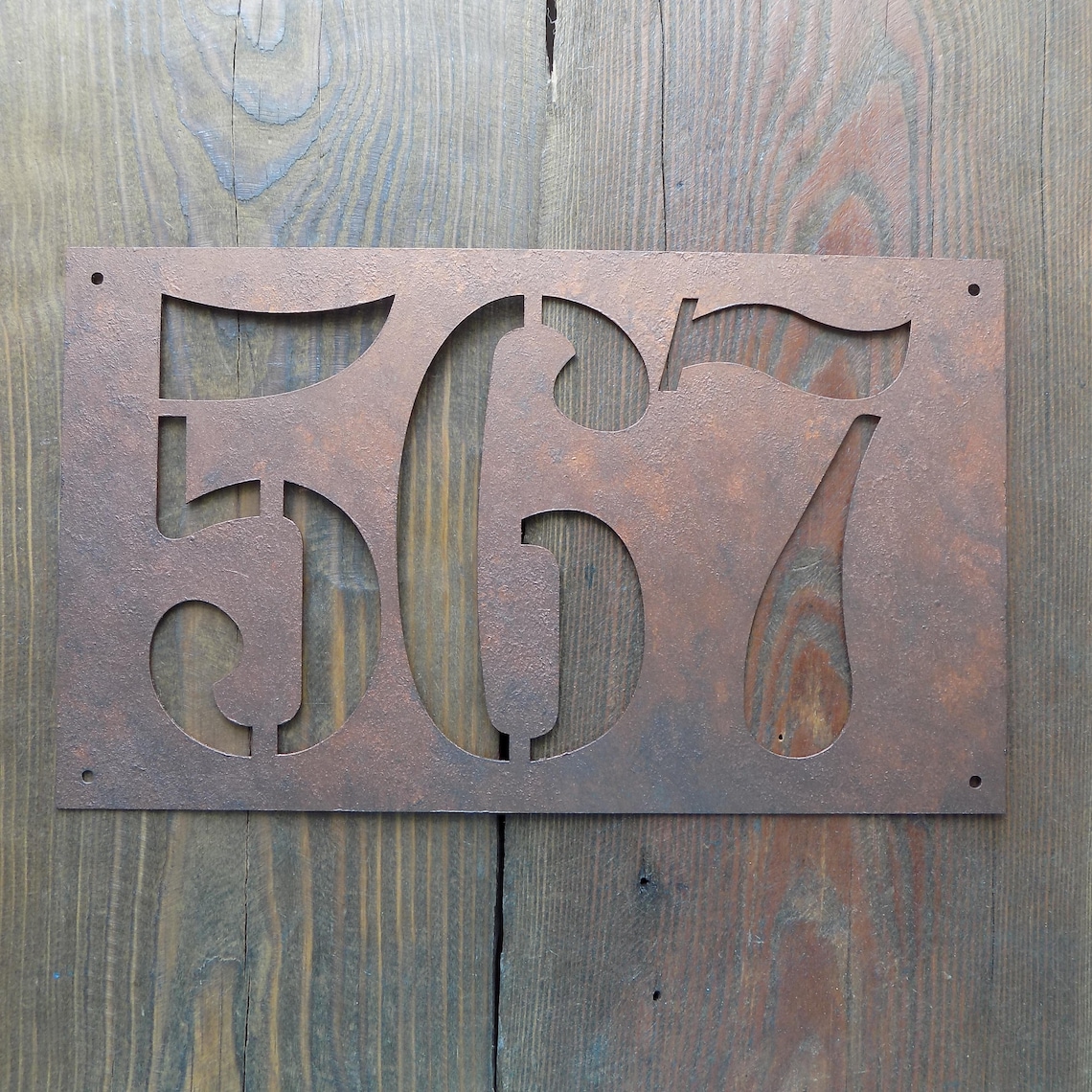 Rustic House Number/ House Numbers / Rustic Address Plaque / - Etsy Canada