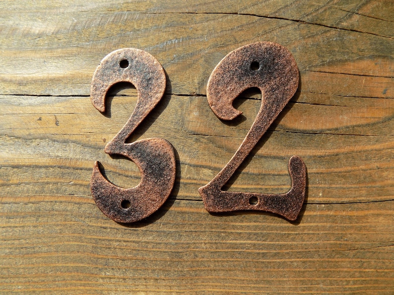 Art House Number / House Numbers / Home Address / Metal House Number ...