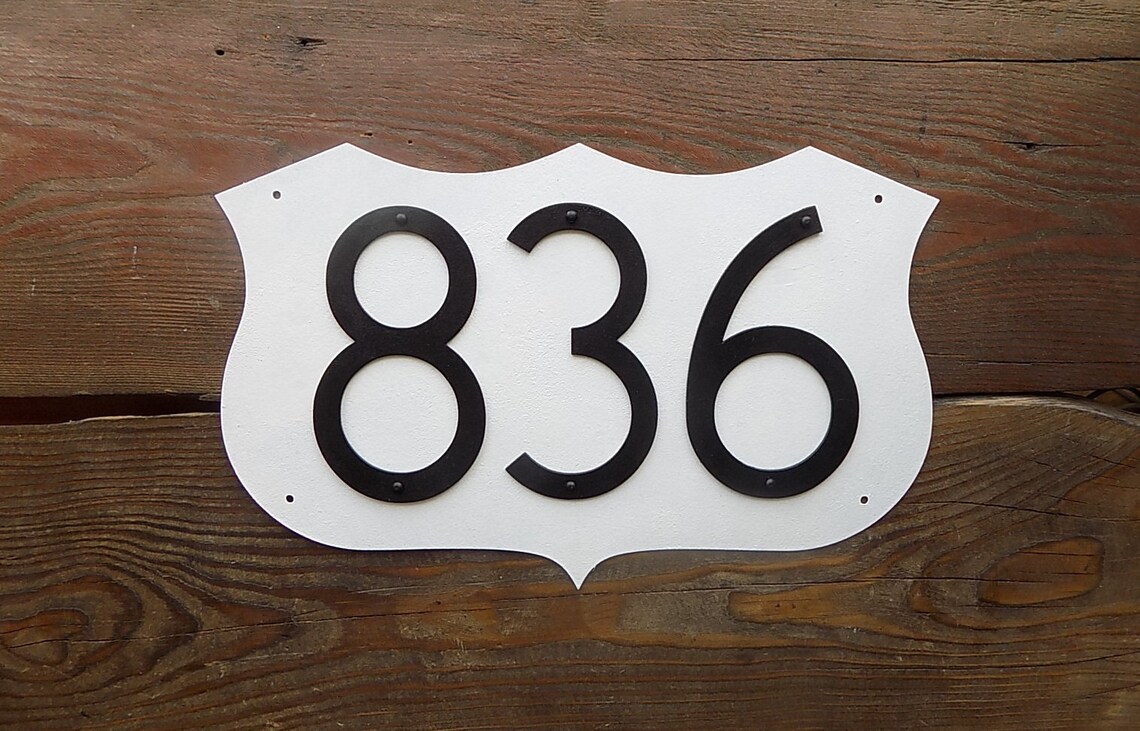 House Number / Address Plaque / Iron House Numbers / Address Numbers ...