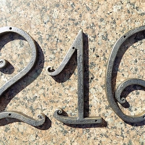 Wrought House Number /iron House Numbers 5 Inches/door Numbers 5/ Metal ...