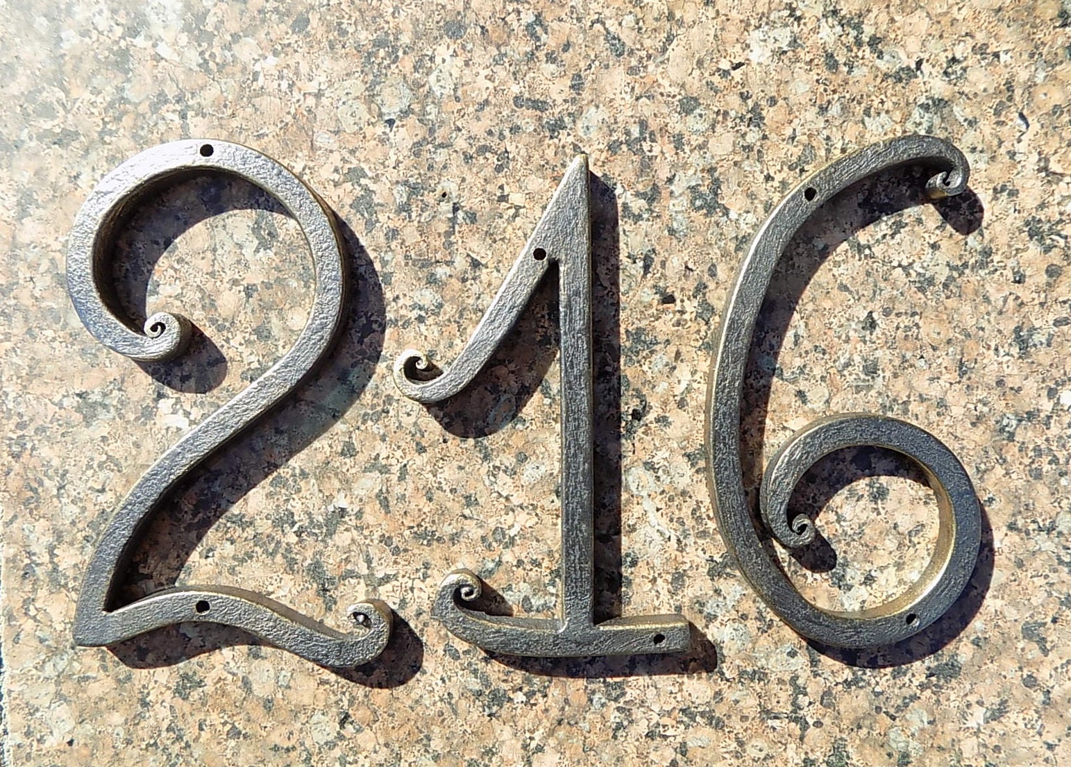 Wrought House Number /iron House Numbers 5 Inches/door Numbers | Etsy