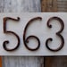 House Number /metal House Numbers 5 Inch/door Numbers / Metal House ...