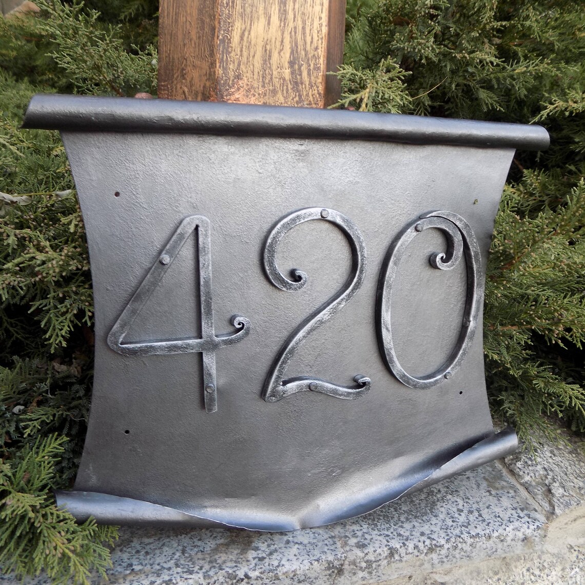 Designer House Number / Metal Scroll / House Number / Address - Etsy