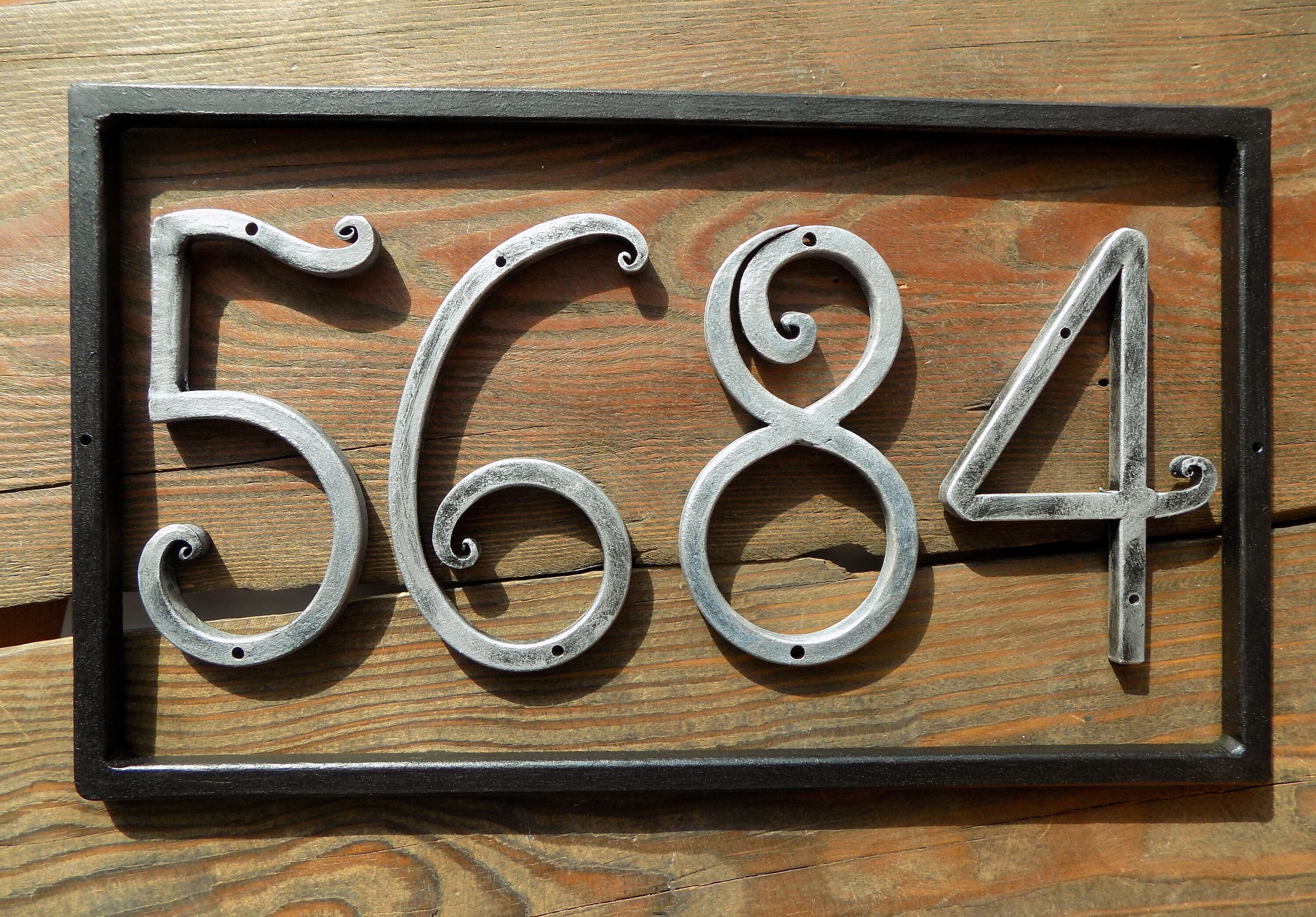 House Number / Address Numbers / House Number in a Frame / | Etsy