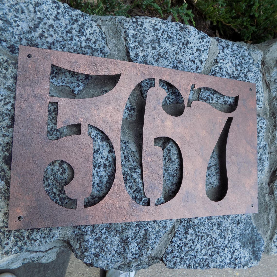 Rustic House Number/ House Numbers / Rustic Address Plaque / - Etsy Canada