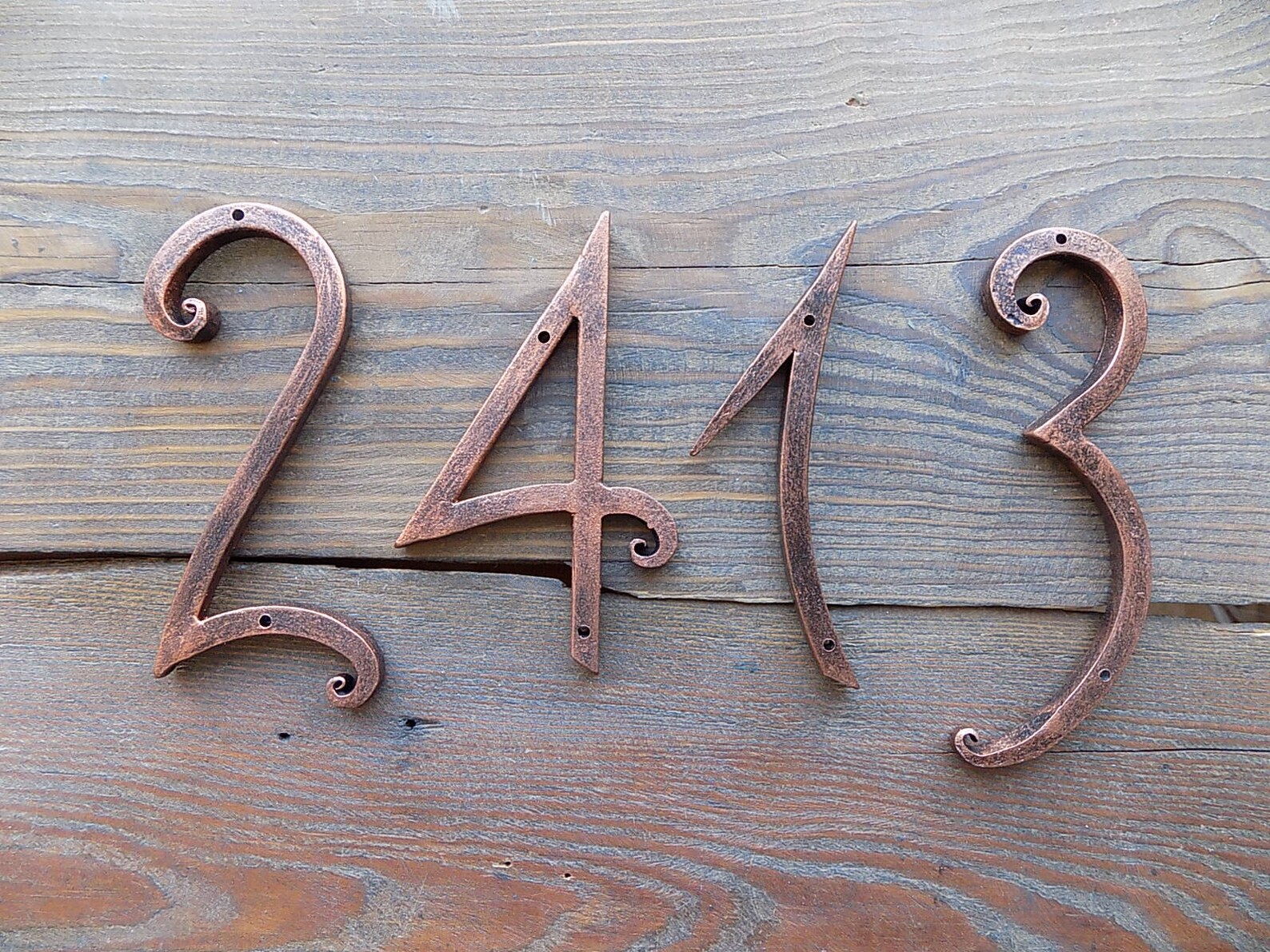 House Number / Iron House Numbers 5 Inch./ Metal House Number - Etsy
