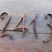 House Number / Iron House Numbers 5 Inch./ Metal House Number / Address ...