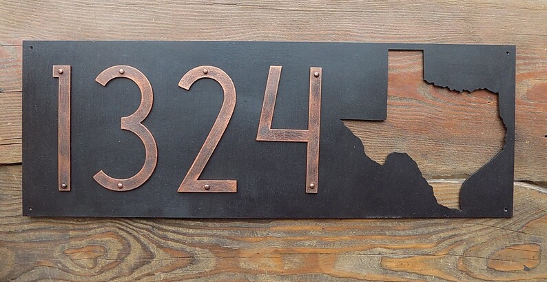 Texas House Number / House Number / Home Number / Address - Etsy