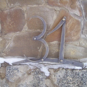 Designer's House Number /iron House Numbers 7,5 Inches/door Numbers ...