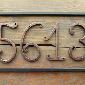 House Number / House Number in a Frame / Address Numbers / Iron House ...