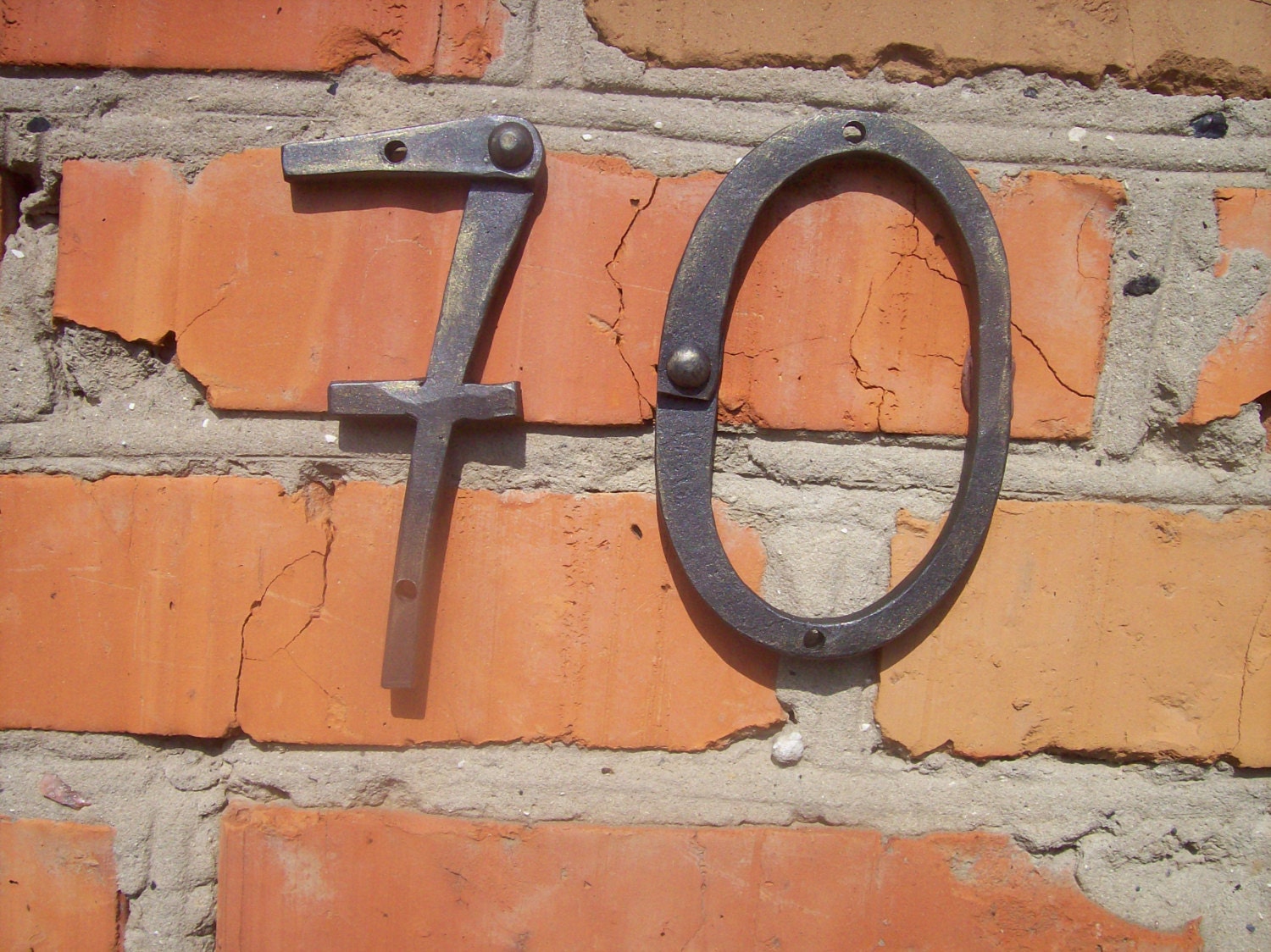 Designer's House Number / Custom Number / Metal House | Etsy