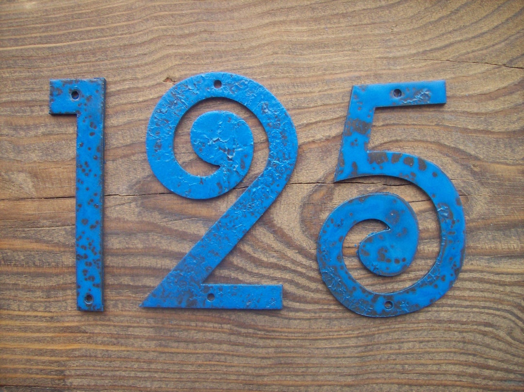 Designer's Art House Number/metal House Numbers 4 Inches/door Numbers ...