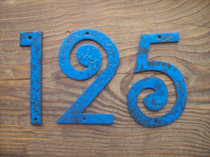 Designer's Art House Number/metal House Numbers 4 - Etsy