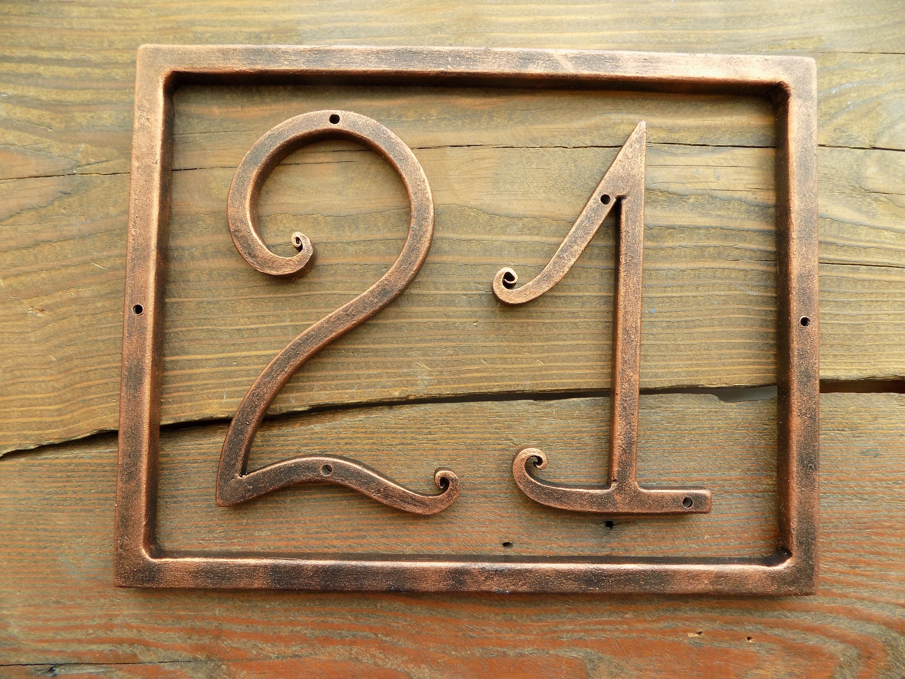 House Number / Address Numbers / House Number in a Frame / - Etsy