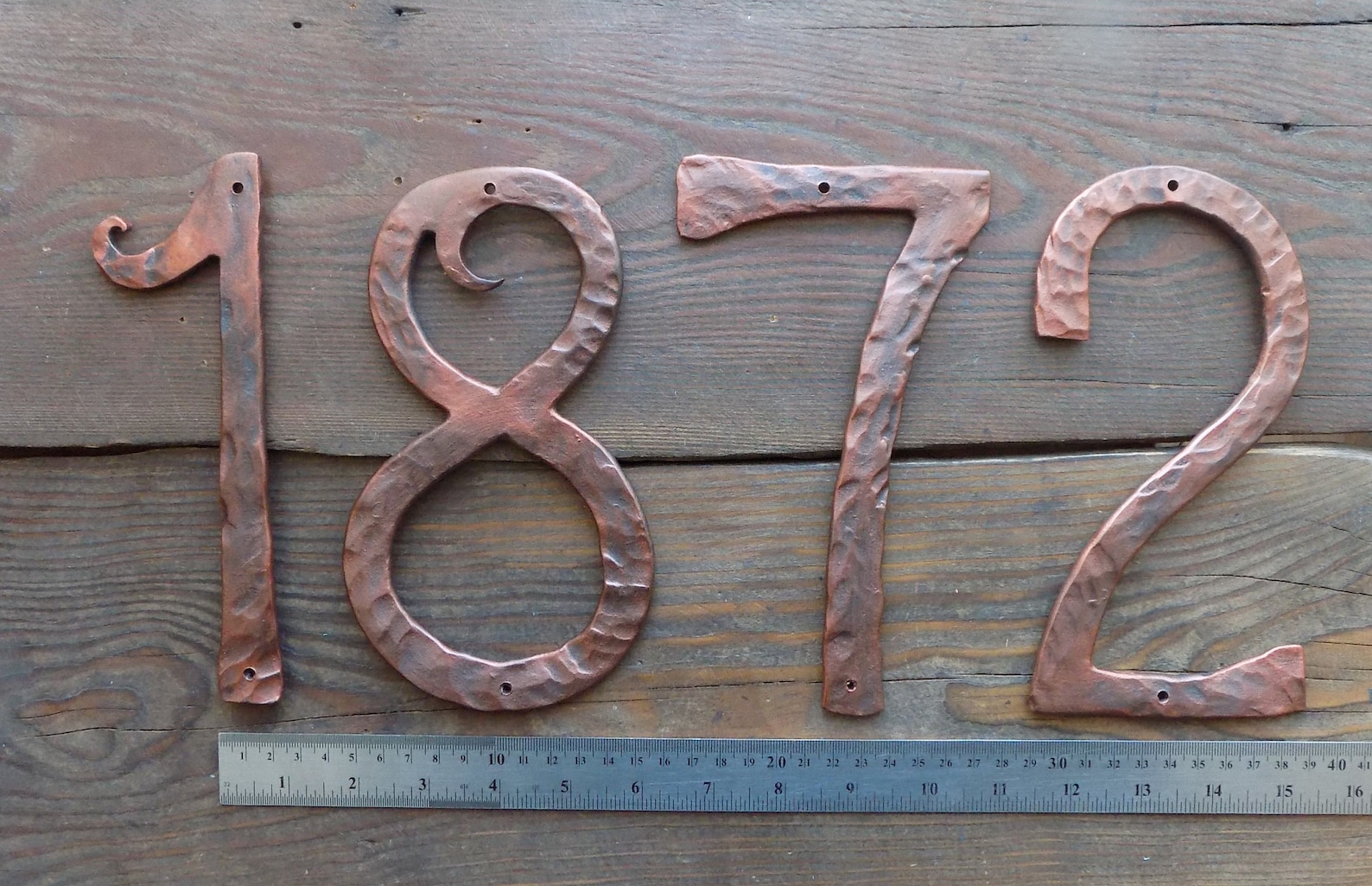 House Number /black Copper/ Iron House Numbers / Numbers / Metal House ...