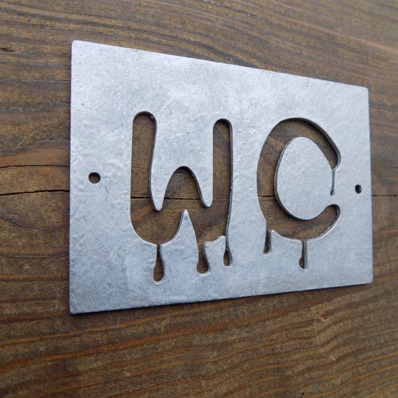 Art Designer Decor WC Sign Small Male / Female WC Sign | Etsy