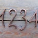 House Number / Iron House Numbers 5 Inch./ Metal House Number / Address ...