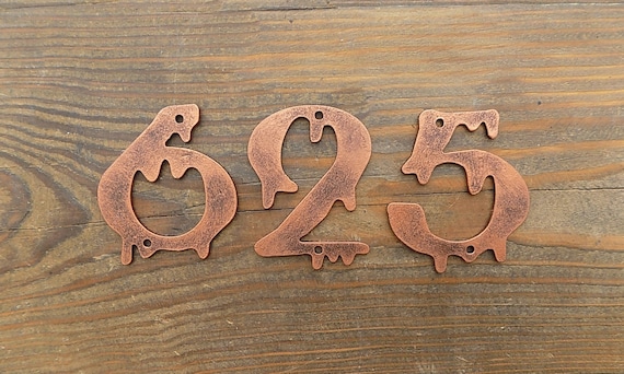 Art House Number / House Numbers / Home address / Metal house | Etsy