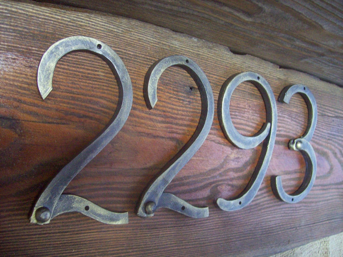 Designer's House Number / Custom Number / Metal House - Etsy