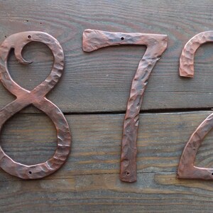 House Number /black Copper/ Iron House Numbers / Numbers / Metal House ...