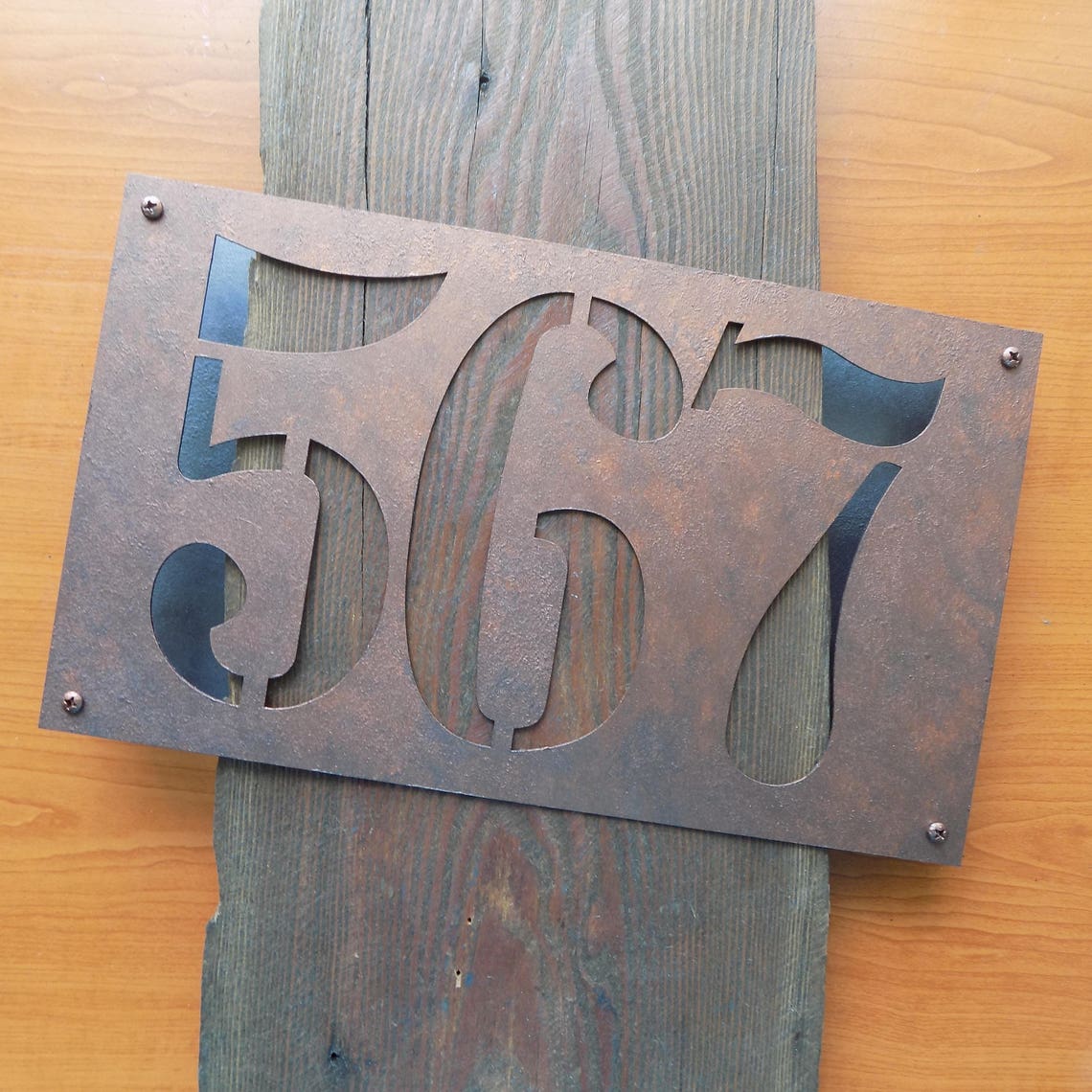 Rustic House Number/ House Numbers / Rustic Address Plaque / - Etsy Canada