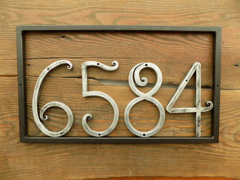 House Number / Address Numbers / House Number in a Frame / | Etsy