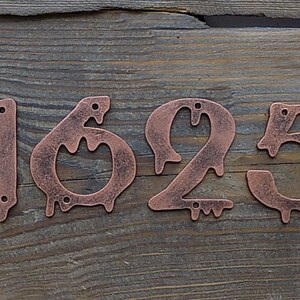 Art House Number / House Numbers / Home Address / Metal House Number ...