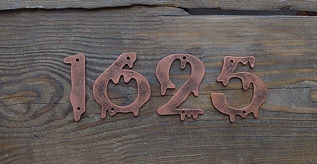 Art House Number / House Numbers / Home address / Metal house | Etsy
