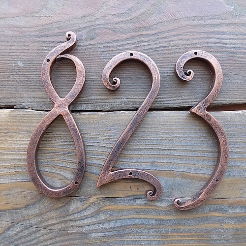 House Number /iron House Numbers 5 Inches/ Door Numbers / - Etsy