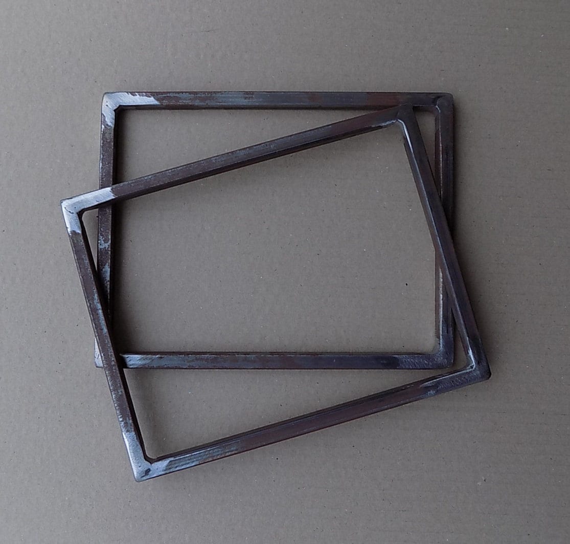 Small Metal Frame Metal Base Metal Rectangle Simple - Etsy