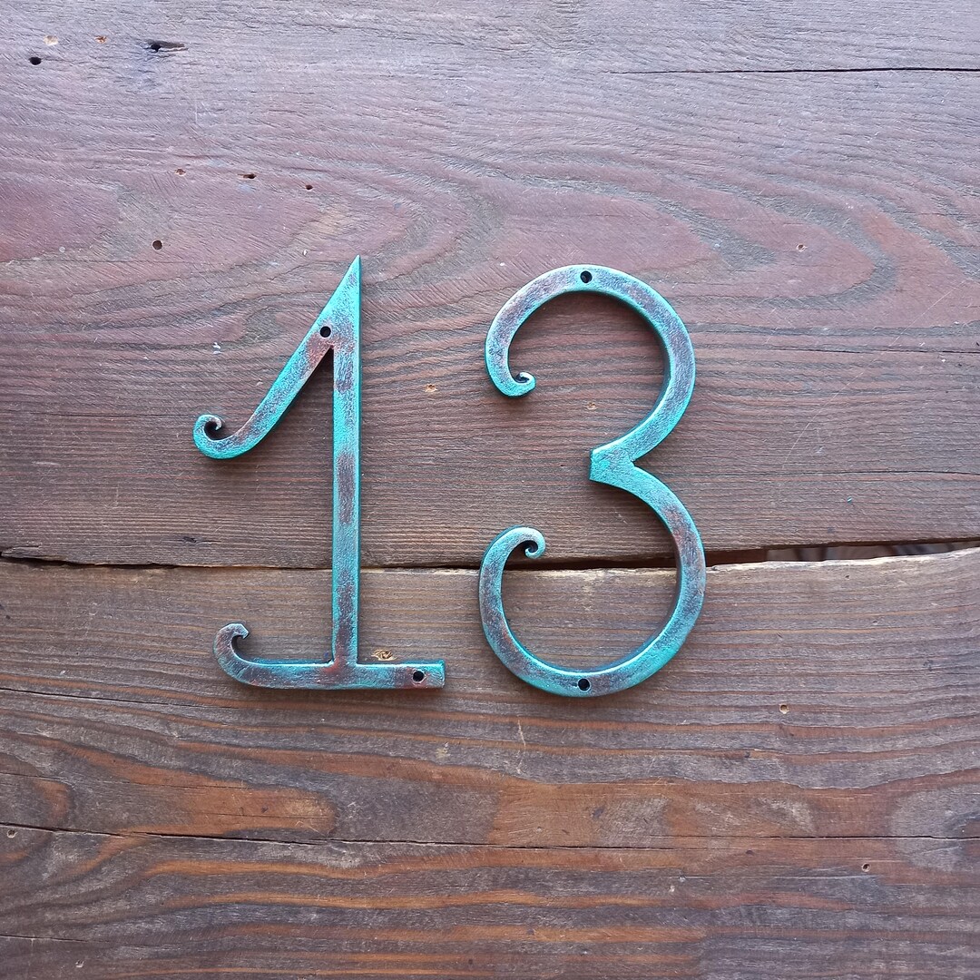 Elegant House Number / Iron House Numbers 5 Inch./ House Address ...