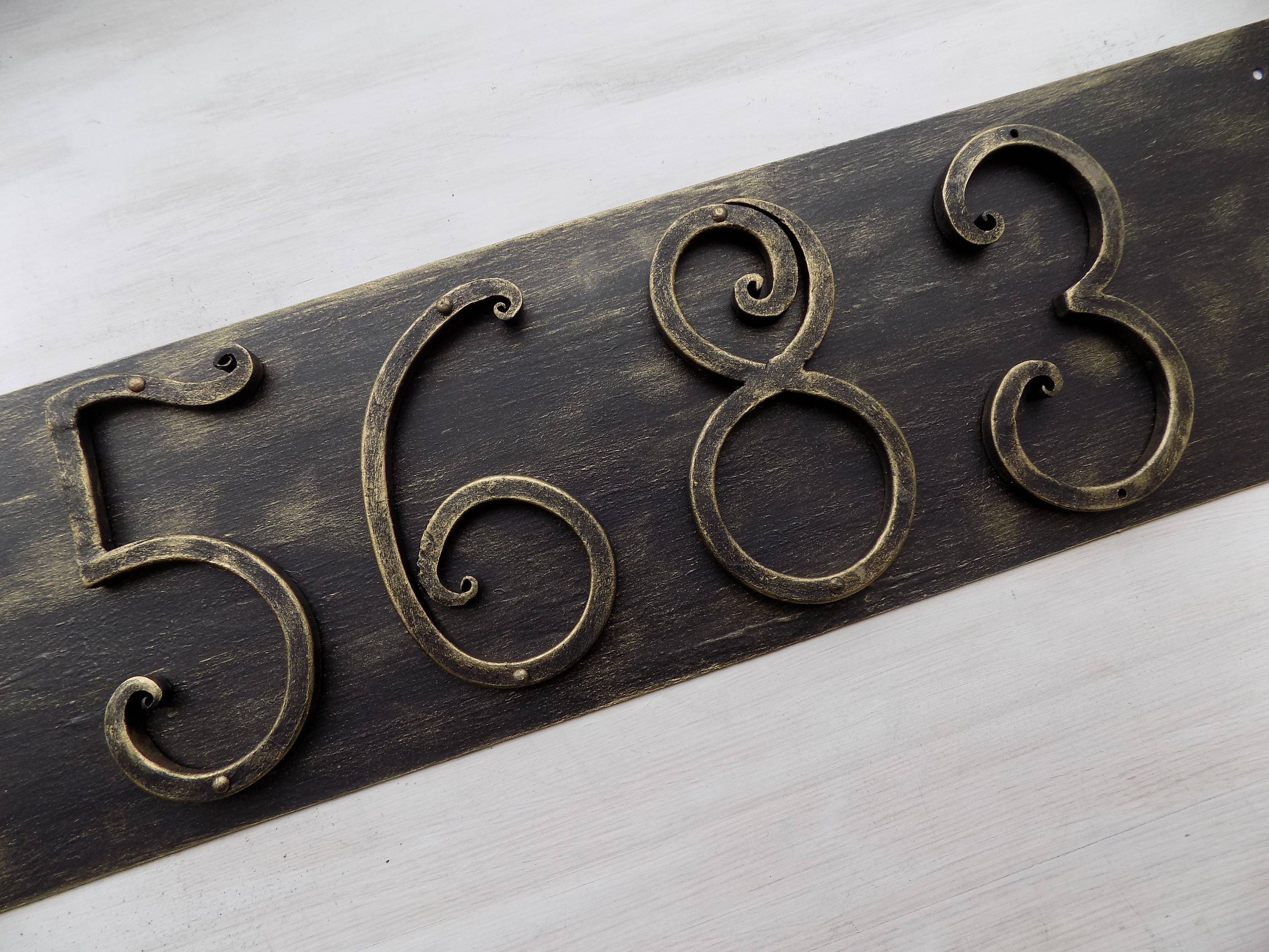 House Number / house address / Designer House Number / Address | Etsy