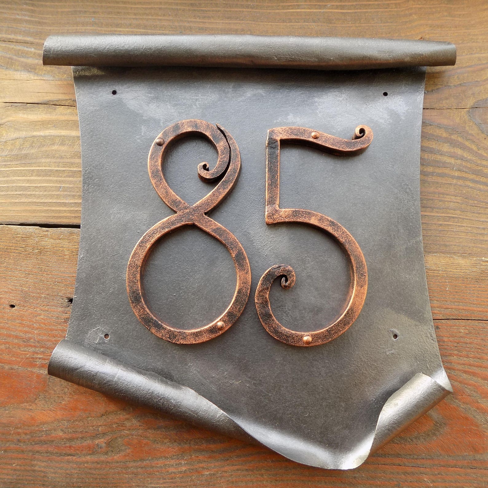 Designer House Number / Metal Scroll / House Number / Address - Etsy