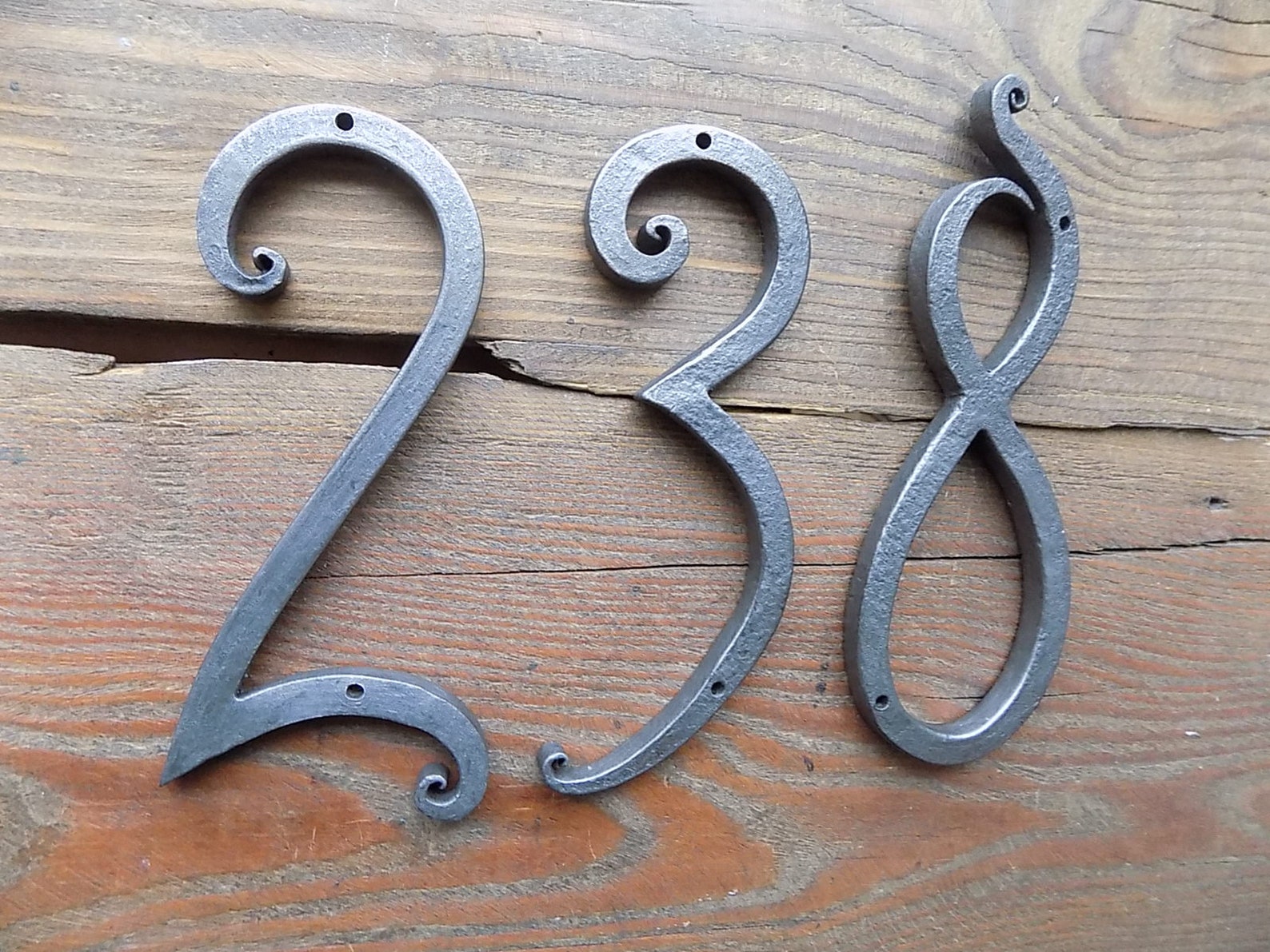 House Number / Iron House Numbers 5 Inch./ House Address / | Etsy