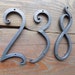 House Number / Iron House Numbers 5 Inch./ House Address / Metal House ...