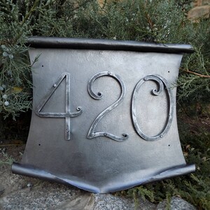 Designer House Number / Metal Scroll / House Number / Address Numbers ...