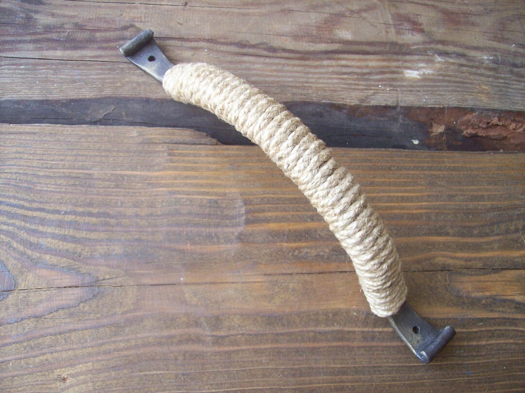 Designer's Door Handle With Rope / Drawer Pull / Rustic Door Handle ...